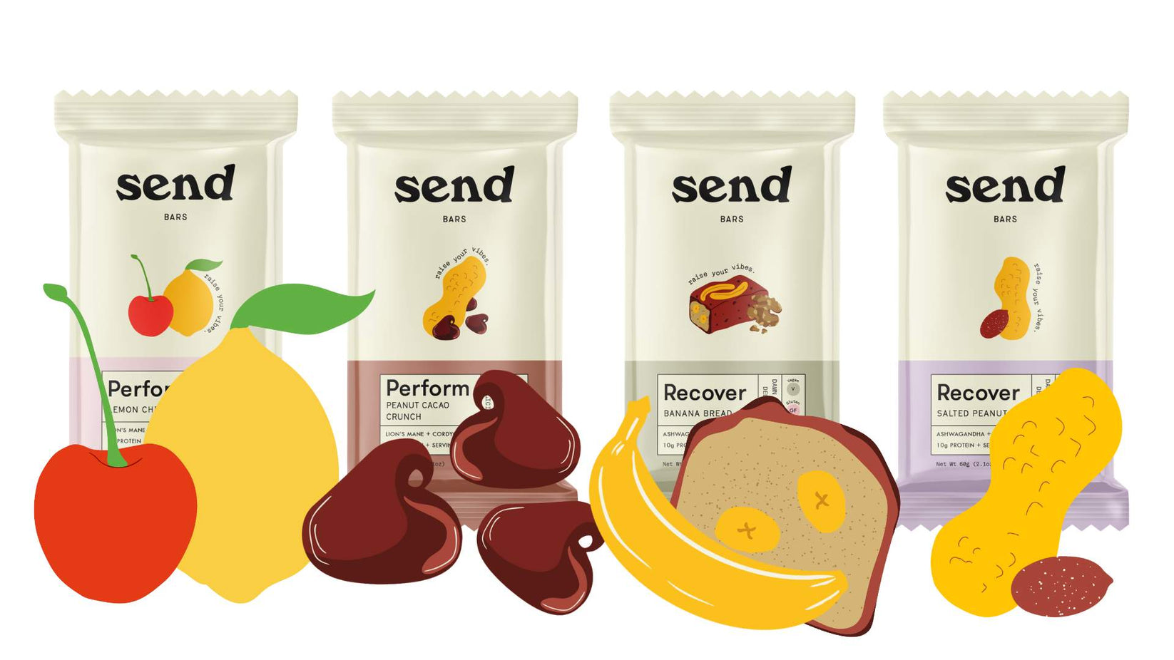 The Full Send Variety Box: Organic Energy + Gluten Free Protein Bars ...