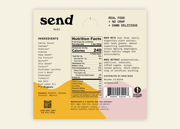Organic Energy Bars | SEND Bars – Send Bars